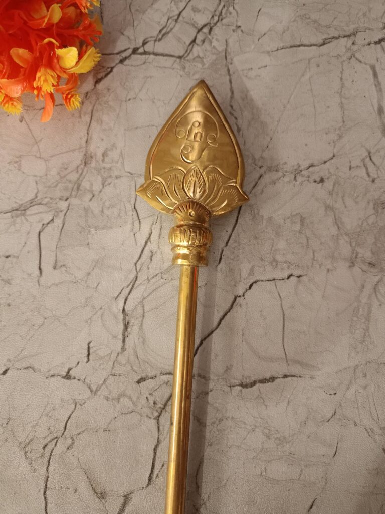 Brass Murugan Vel-18" - Brass God Idols VgoCart Coimbatore