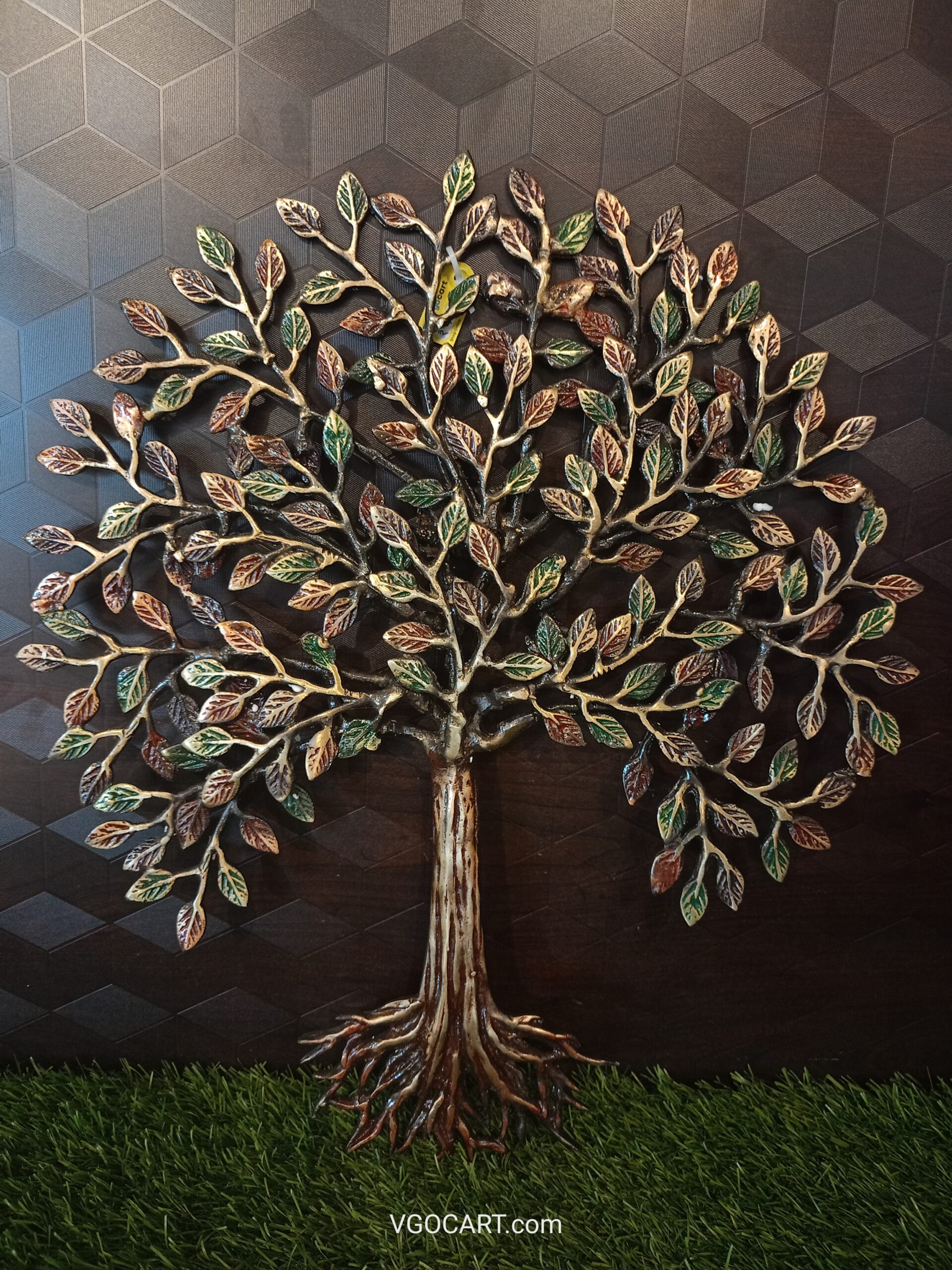 Buy Brass Kalpavriksha Tree Colour Antique Finish 19" online at Best ...